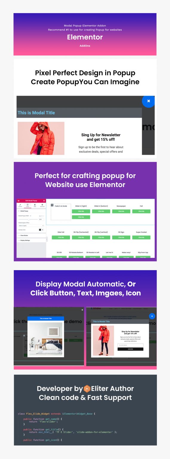 Modal Popup box Elementor Addon – Elementor Addons Widgets